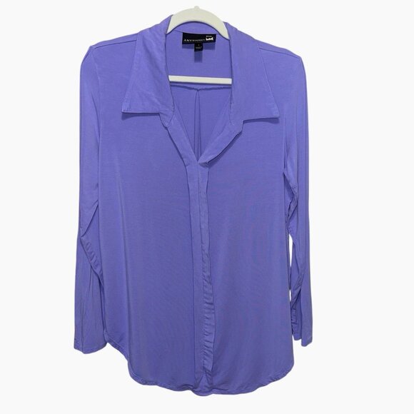 Antthony | Tops | Antthony Original Lavender Tunic Top L Quiet Luxury ...